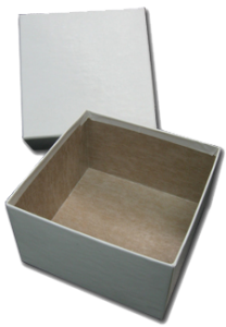 Standard White 3" Fiberboard Boxes Without Dividers (Qty of 50)