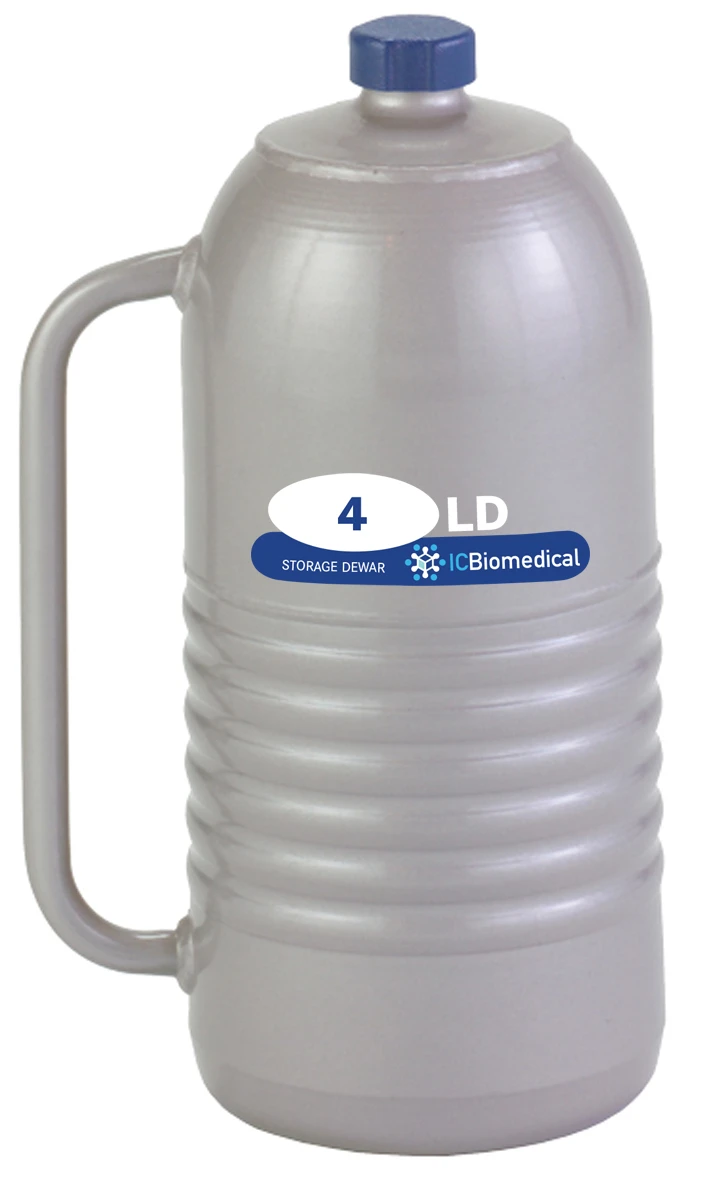 LD4 Aluminum Cryogenic Dewar | 4L | IC Biomedical