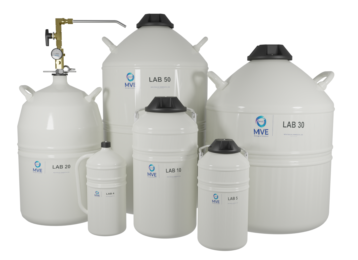 MVE LAB 20 Aluminum Cryogenic Dewar (Capacity: 20L) | LabRepCo, LLC