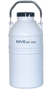 MVE SC 4/2V CryoShipper with (1) 11" Canister | 106 x 2.0 mL Vials