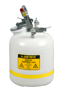 Justrite Quick-Disconnect HPLC Waste Disposal Safety Can | 5 Gallon ...