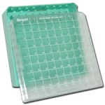 Polystyrene 2" Boxes With 100 Cell Divider (Green) | LabRepCo, LLC