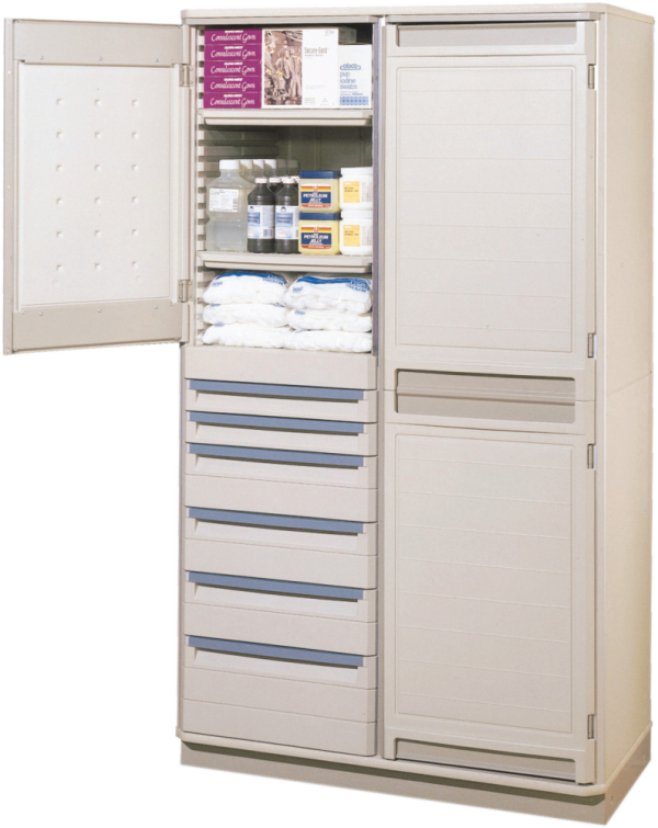 Starsys® Double Wide Pre-Configured Tall Unit with Slate Blue Pulls ...