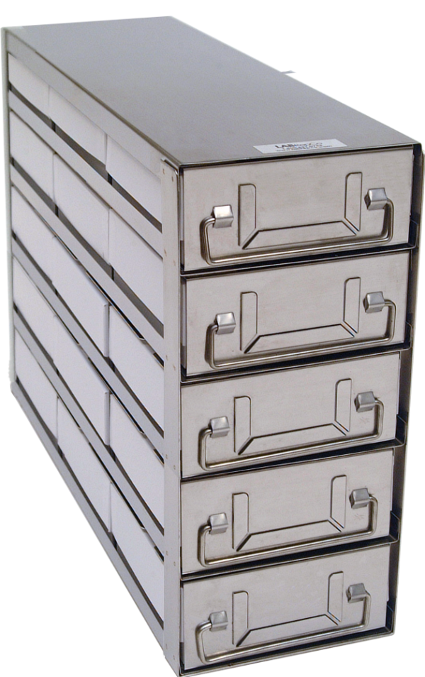 Upright Freezer Drawer Racks | 3 Deep x 5 High | Includes 2" Fiberboard ...