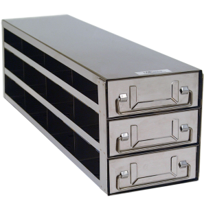 UFD-432 Upright Freezer Drawer Racks for 2 inch Boxes | 4 Deep x 3 High