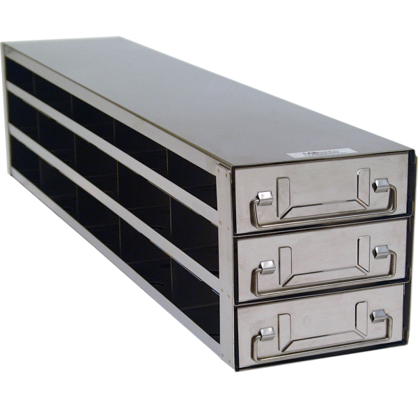 UFD-532 Upright Freezer Drawer Racks for 2 inch Boxes | 5 Deep x 3 High