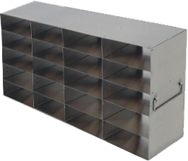 UFHT-45 Freezer Racks for 100-cell Hinged Top Boxes | 20 Boxes Total