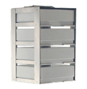 Vertical Freezer Racks for 2" Boxes Storage in Laboratory Freezers