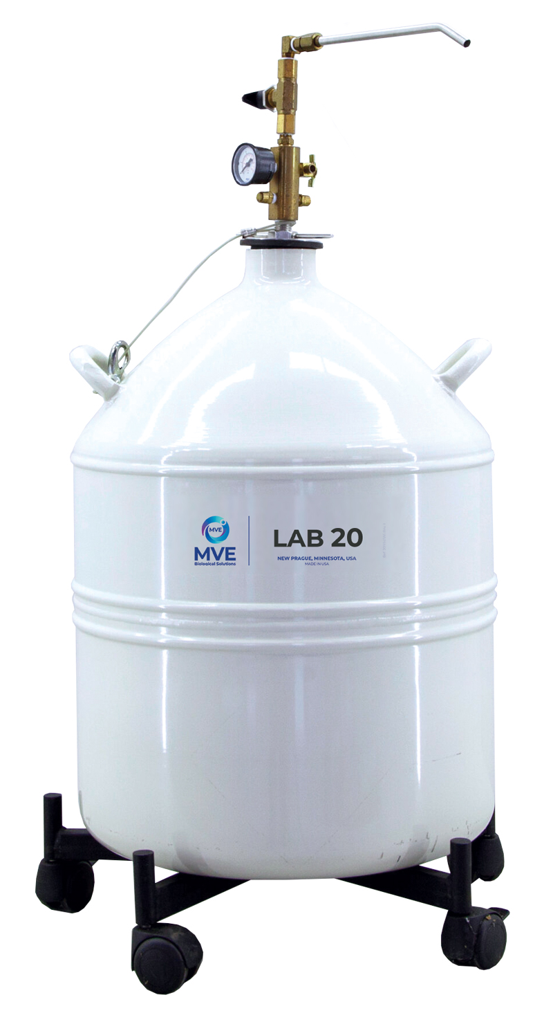 MVE LAB 20 Aluminum Cryogenic Dewar (Capacity: 20L) | LabRepCo, LLC
