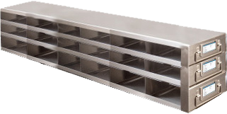 Drawer Freezer Racks for Storage of 18 Microtiter Plates & ROBO Racks