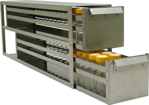 Upright Freezer Drawer Rack for 50ml Centrifuge Tubes | 90 Tubes