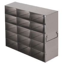 Stainless Steel Upright Freezer Rack for MATRIX Boxes, FluidX Boxes ...