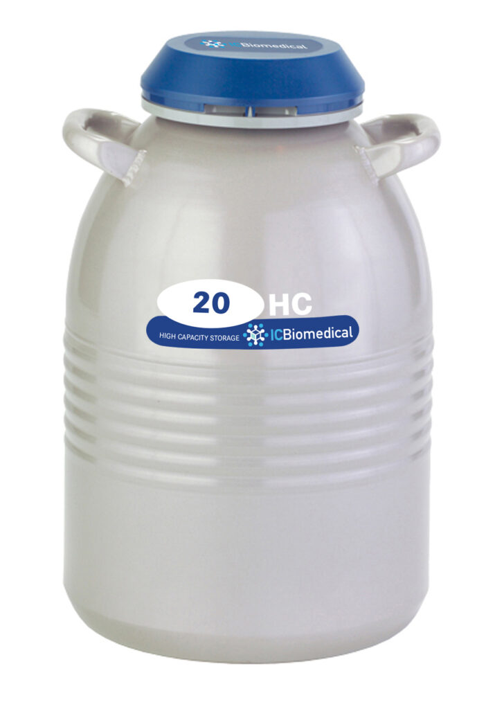 IC Biomedical HC20 Series Liquid Nitrogen Freezer with (6) 11" Canisters
