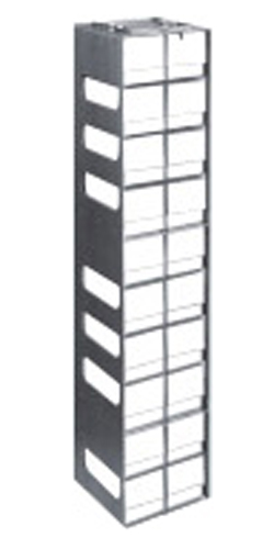 MCFA-10-3-B Vertical Freezer Racks With 3 Inch Mini Boxes | 10 Boxes High