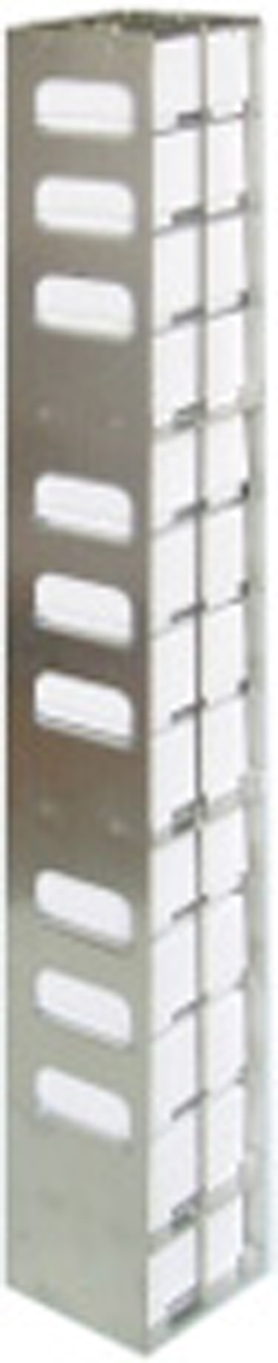 13 Boxes High Aluminum Vertical Mini Racks for Mini 2" Fiberboard Boxes