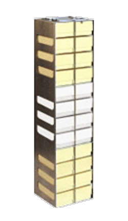 CFA-12-2-100 Aluminum Vertical Freezer Racks for (12) 2 Inch Boxes