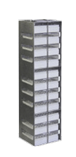 11 Boxes High Aluminum Vertical Freezer Racks for 2 Inch Polycarbonate ...