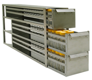 Upright Freezer Drawer Rack for 50ml Centrifuge Tubes | 135 Tubes