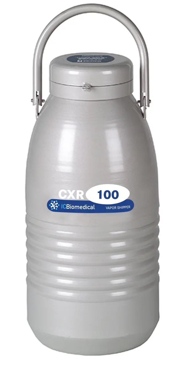 IC Biomedical CXR100 Cryogenic Shipper | Capacity: 102 x 2.0mL Vials