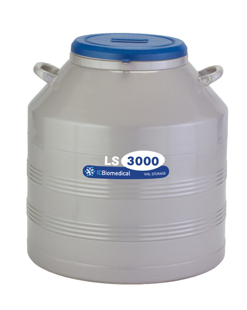 IC Biomedical LS3000 | LN2 Dewar | LN2 Freezer | Cryogenic Storage