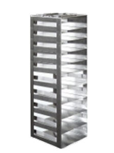 MCF-10-2-S Vertical Freezer Racks for 2 Inch Mini Boxes | 10 Boxes High