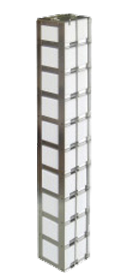 MCF-10-3-B Vertical Freezer Racks With 3 Inch Mini Boxes | 10 Boxes High