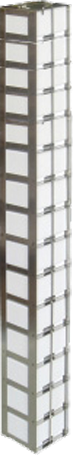 Vertical Freezer Racks With (15) 2 Inch Mini Fiberboard Boxes