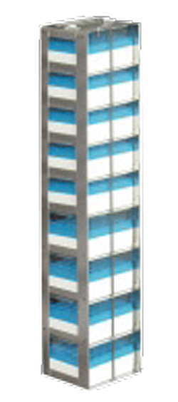 Mini Vertical Racks with 2" Mini Polycarbonate Boxes and Dividers - 9 ...