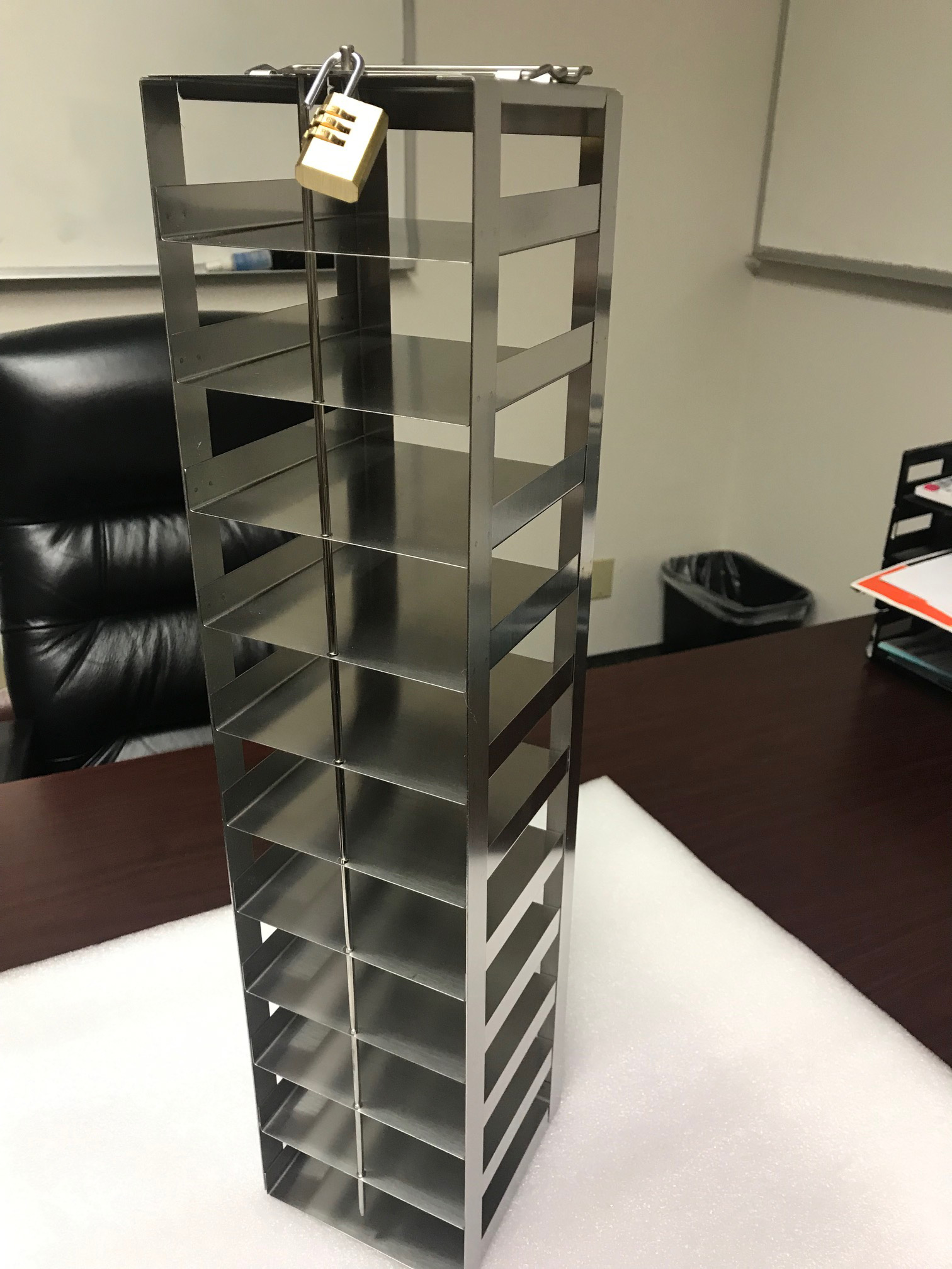 Security Lock Device for 11 Boxes High Chest Freezer Racks