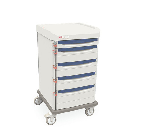 Metro Starsys® Single Wide Pre-Configured Cart in Taupe | Non-Locking ...