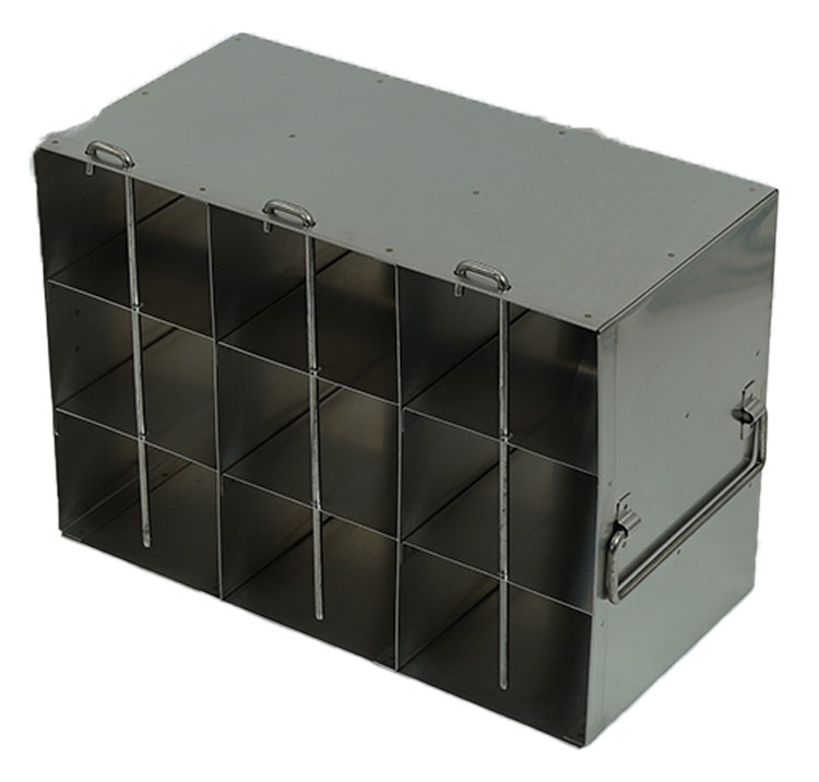 Stainless Steel Upright Freezer Rack for MATRIX Boxes, FluidX Boxes ...
