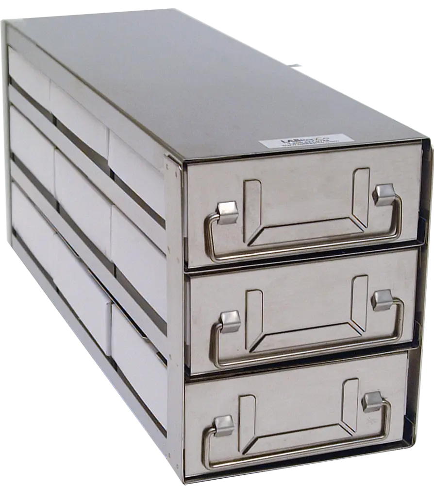 Upright Freezer Drawer Racks | 3 Deep x 3 High | Includes 2" Fiberboard ...