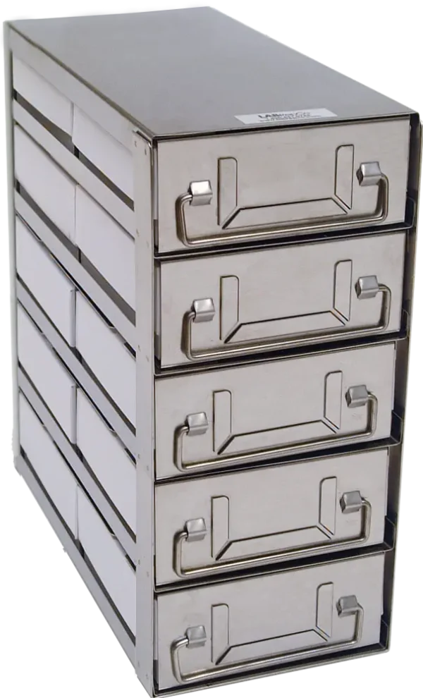 Upright Freezer Drawer Racks | 2 Deep x 5 High | Includes 2" Fiberboard ...