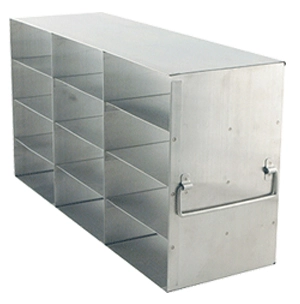 Upright Freezer Racks for Standard 2 inch Boxes | Boxes 3 Deep x 4 High