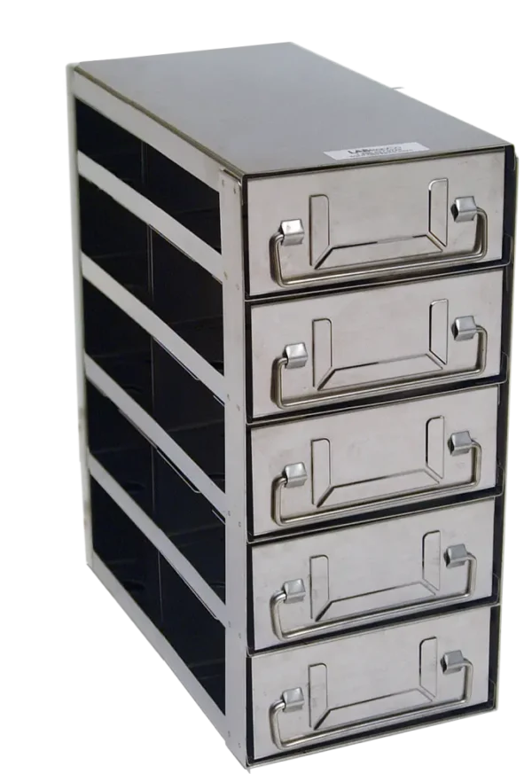 UFD-252 Upright Freezer Drawer Racks for 2 inch Boxes | 2 Deep x 5 High