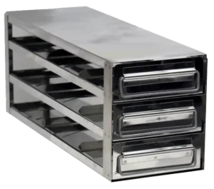 Value Series Upright Freezer Rack with Drawers for Standard 2" Boxes ...