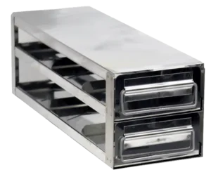 UFD-423 Upright Freezer Drawer Racks for 3 inch Boxes | 4 Deep x 2 High
