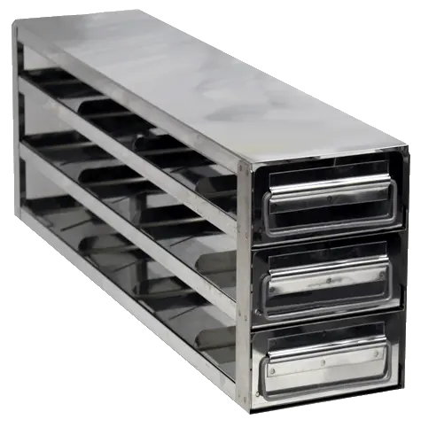 Value Series Upright Freezer Rack with Drawers for Standard 3" Boxes ...