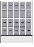 EUFD-442_VWR_22_DRAWER_RACK_FOR_2"_BOXES | LabRepCo, LLC