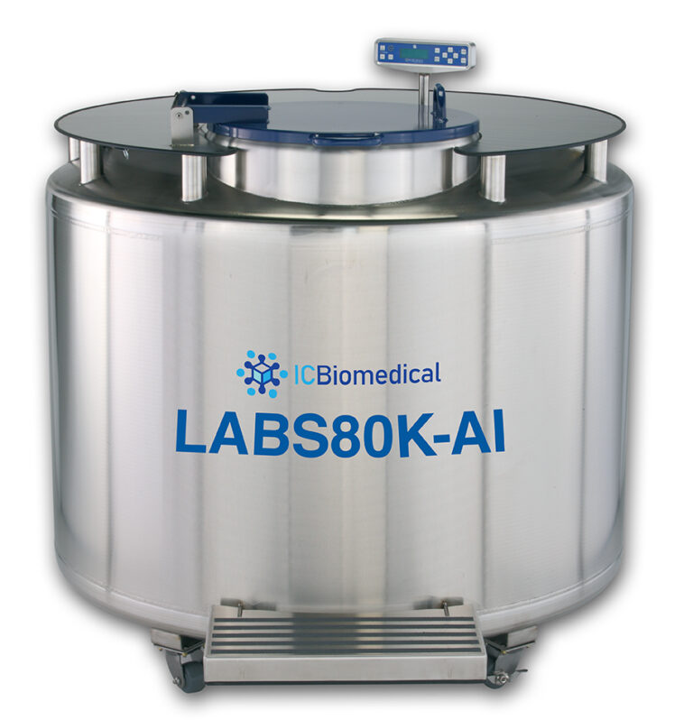 IC Biomedical LABS 80K LN2 Freezer System | With Double Steps