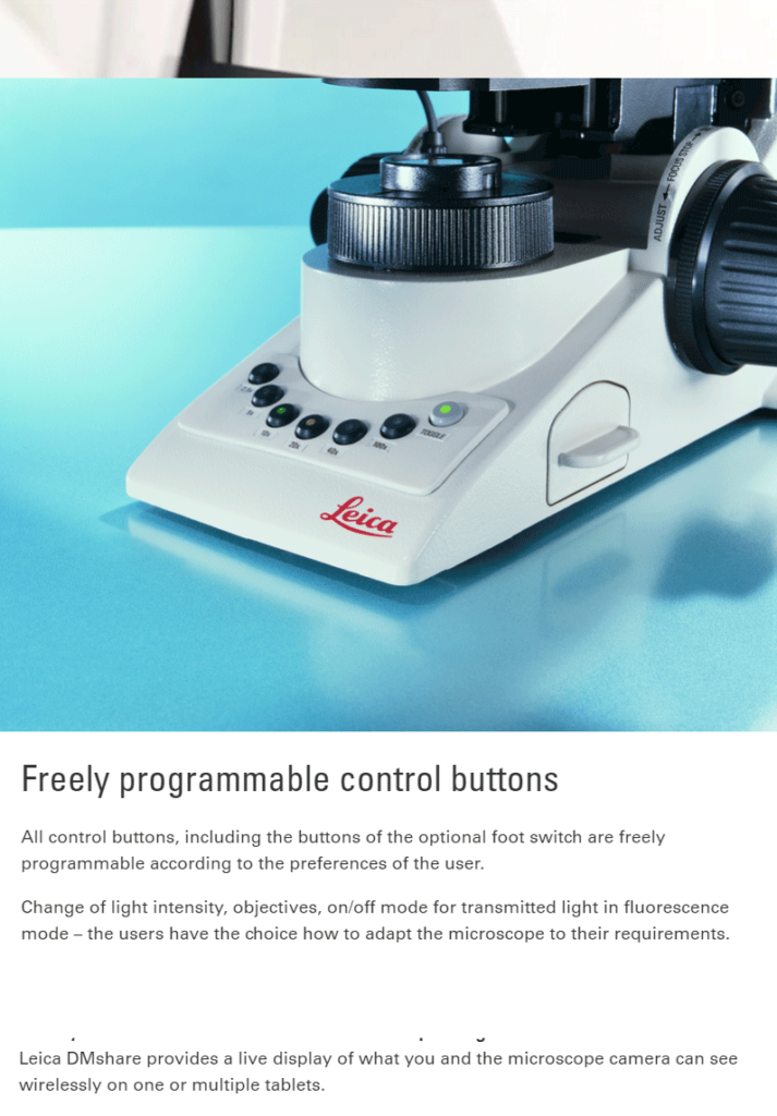 Leica DM3000 Ergonomic System Microscopes With Intelligent Automation ...