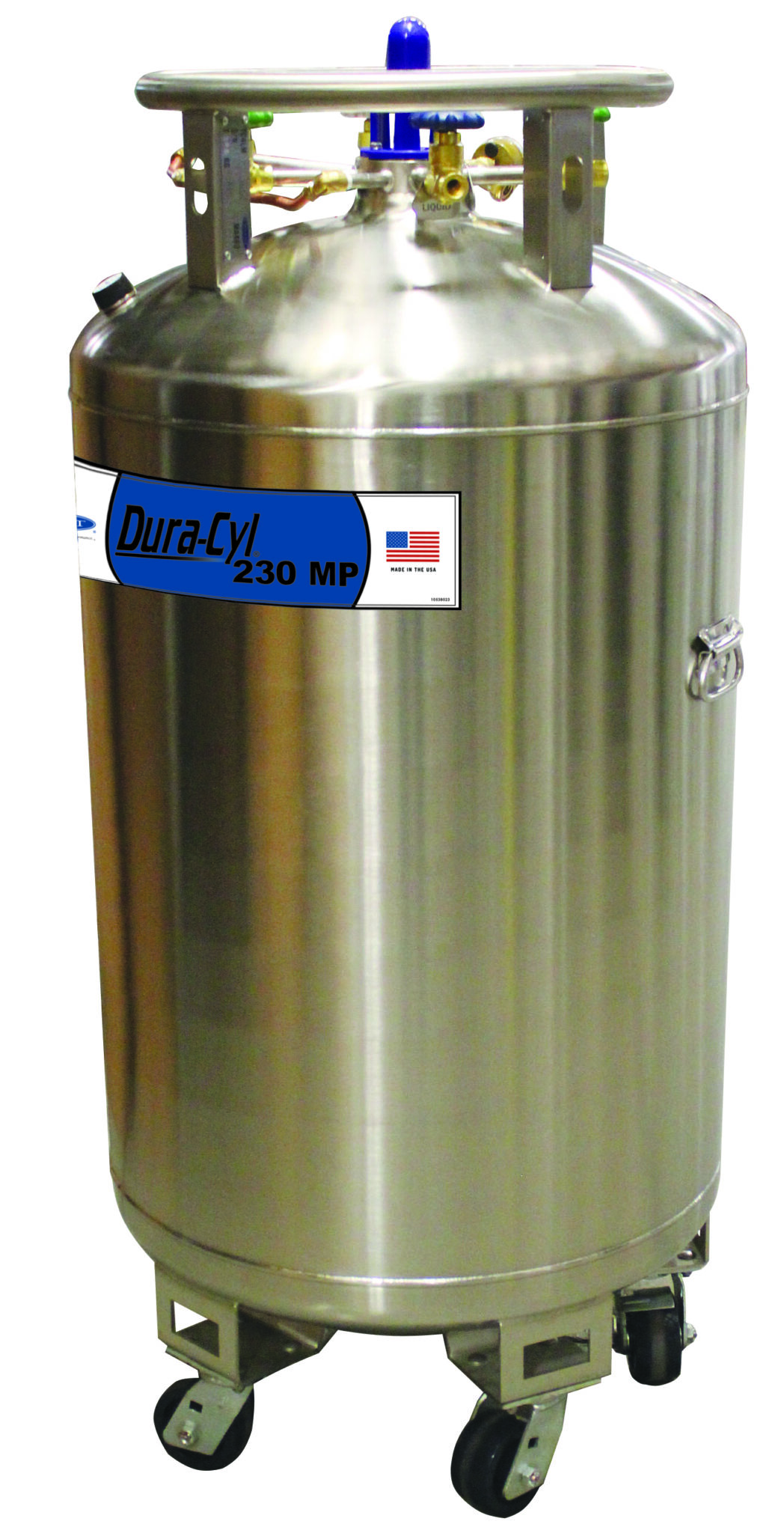 Dura-Cyl 230-Liter Liquid Nitrogen (LN2) Supply Tank with Round Caster ...