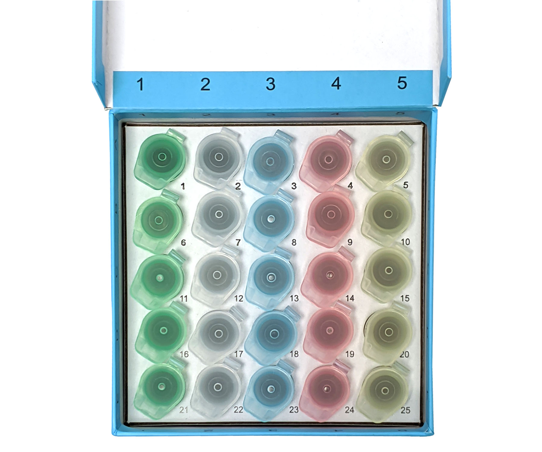 Cardboard Freezer Boxes for (25) Snap-Cap 5mL MacroTubes®, with Hinged ...