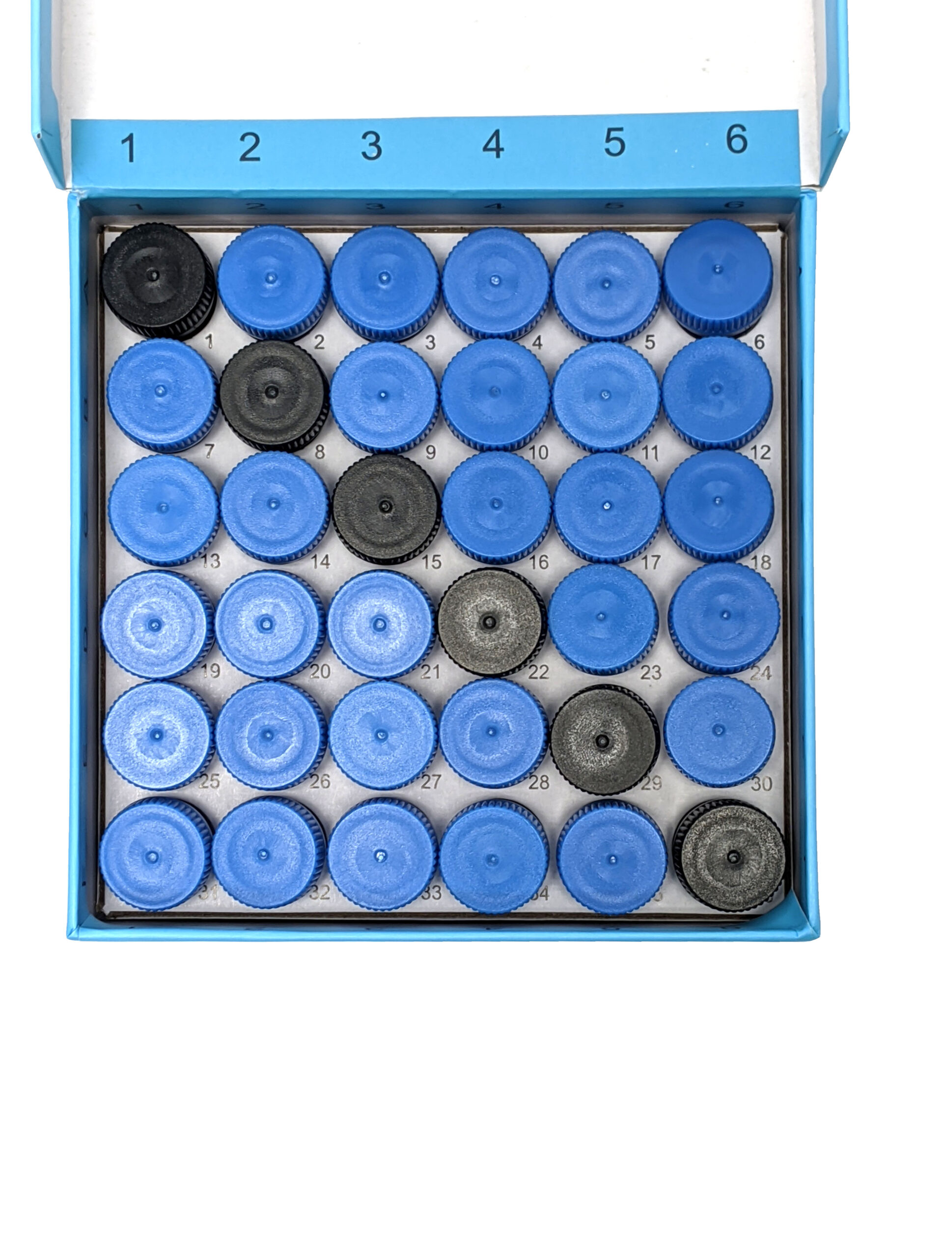 Cardboard Freezer Boxes for (36) Screw-Cap 5mL MacroTubes®, with Hinged ...