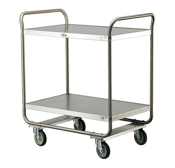 Lakeside 243 Tubular Frame Utility Cart with 2 Shelves | 500lbs Capacity