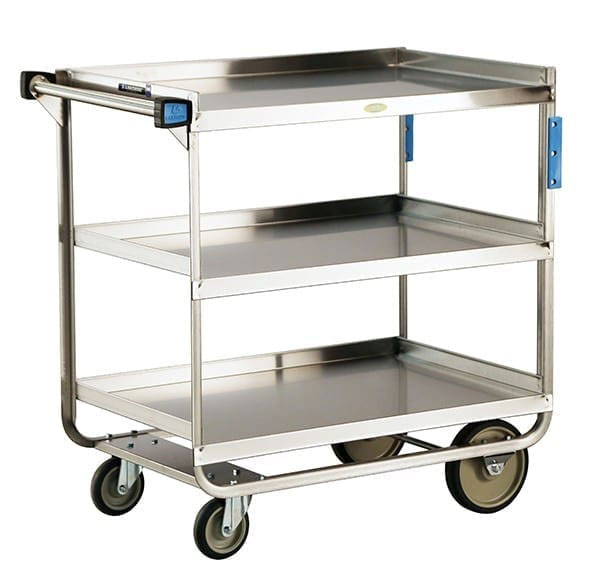 Lakeside 744 Heavy Duty Utility Cart with 3 Shelves | 700 lbs Capacity