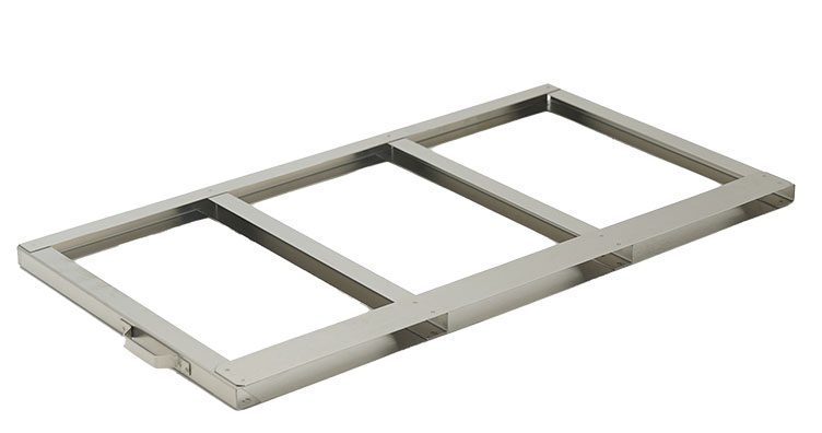 Stainless Steel 3-High Frame for C-500 Canisters | LabRepCo, LLC