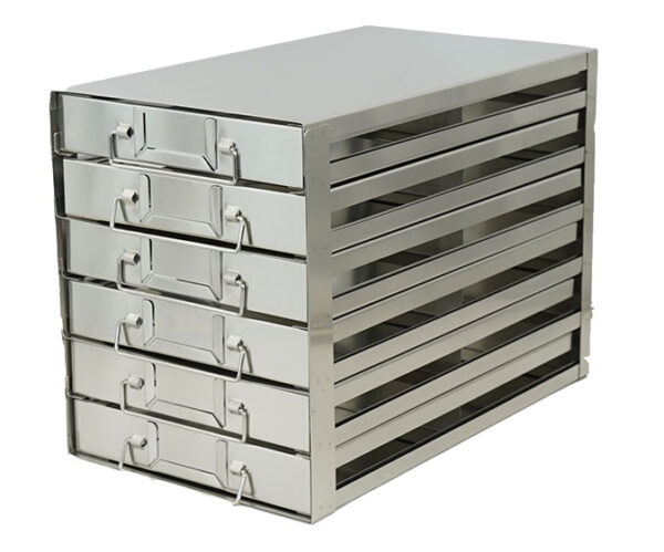 Upright Freezer Drawer Rack for 100-Place Slide Boxes | 2 Deep x 6 High ...