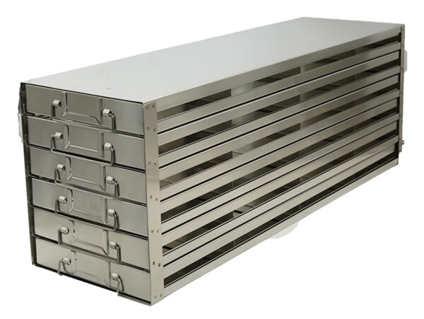 Upright Freezer Drawer Rack for 100-Place Slide Boxes | 4 Deep x 6 High ...