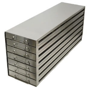 Upright Freezer Drawer Rack for 100-Place Slide Boxes | 3 Deep x 7 High ...